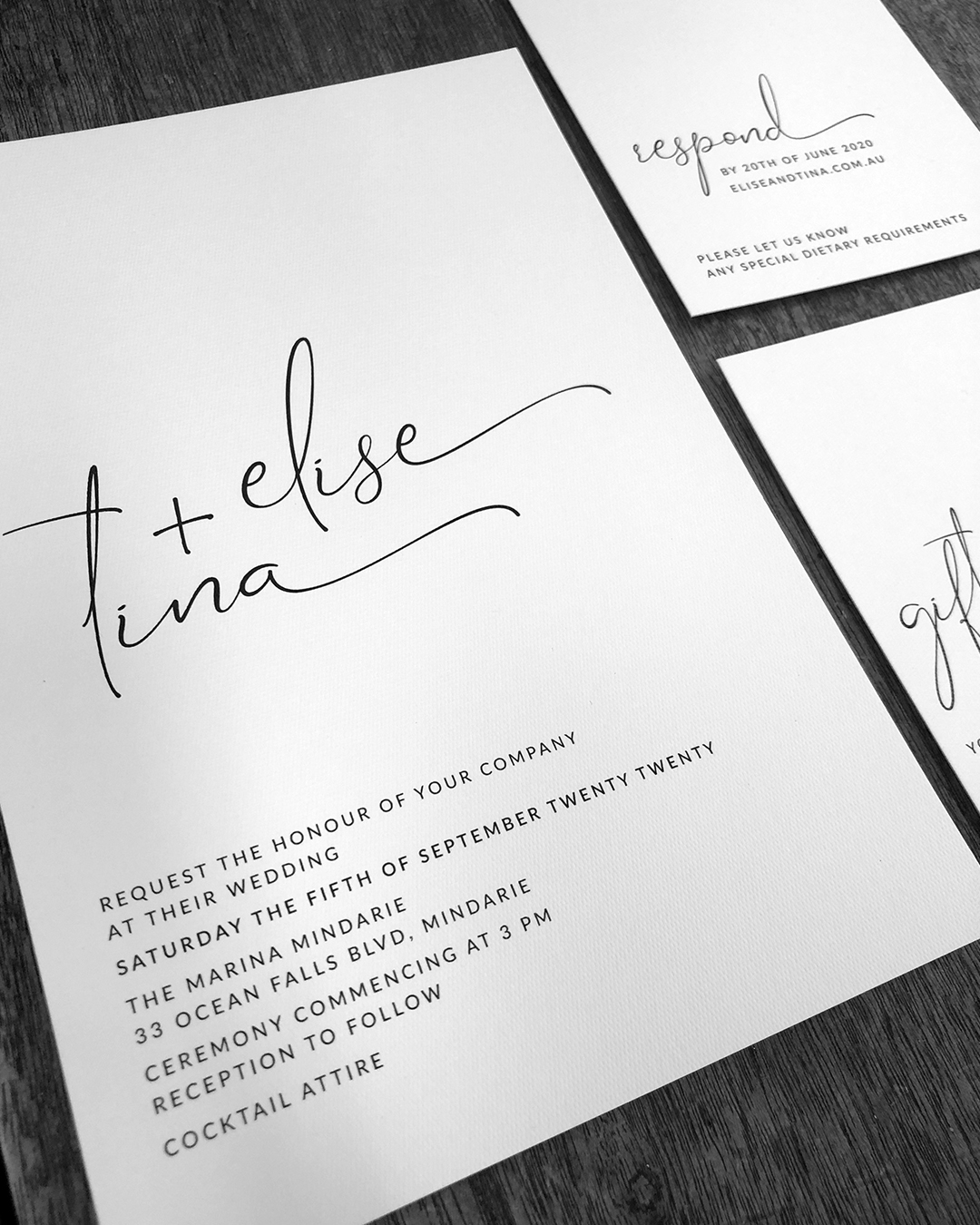 felicitations - Wedding Invitations Osborne Park | Easy Weddings